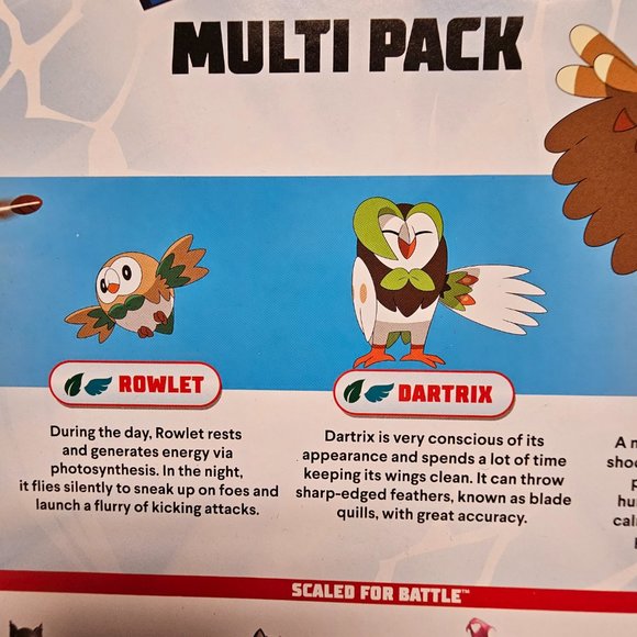 Nintendo | Toys | New Pokemon Multi Pack Arrow Launching Action Rowlet ...